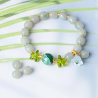 China Natural Shetai Jade Beaded Bracelet 8mm Round DIY Jewelry for Gift Health Harmony for sale