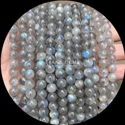 China Natural Gemstone Beads Round 8mm Loose Strands Aquamarine Multi Color for DIY Jewelry Making Supplies for sale