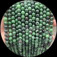 China Assorted Color Round Natural Gemstone Beads Ruby Zoisite Apatite for Jewelry Making for sale