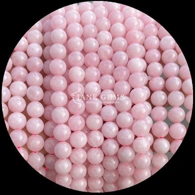China Natural Rose Quartz Golden Rutilated Quartz Round Beads 8mm for DIY Jewelry Healing Energy for sale