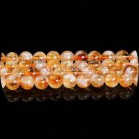 China Wholesale Natural Fire Quartz Smoky Quartz Round Bead Strands 8mm for DIY Jewelry Crafting for sale
