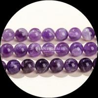 China Natural Round Gemstone Beads 8mm Clear Quartz Citrine Amethyst Loose Strands for DIY Jewelry for sale