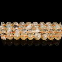 China Natural Round Gemstone Beads 8mm Clear Quartz Citrine Amethyst Loose Strands for DIY Jewelry for sale