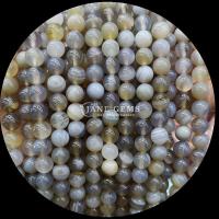 China Natural Round Agate Loose Bead Strands 8mm Multi Color Stripped Gemstone for DIY Jewelry Making for sale