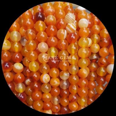 China Natural Round Agate Gemstone Beads 8mm Multi-Color Strands for DIY Jewelry Making Healing Bracelets for sale