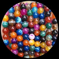 China Natural Round Agate Gemstone Beads 8mm Multi-Color Strands for DIY Jewelry Making Healing Bracelets for sale