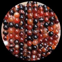 China Natural Round Agate Gemstone Beads 8mm Multi-Color Strands for DIY Jewelry Making Healing Bracelets for sale