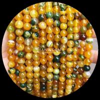 China Natural Round Agate Gemstone Beads 8mm Multi-Color Strands for DIY Jewelry Making Healing Bracelets for sale