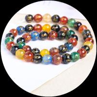 China Natural Round Agate Beads 8mm Assorted Colors for DIY Jewelry Making Strands for sale