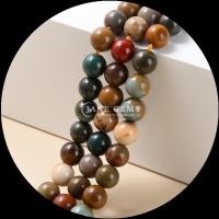 China Natural Agate Gemstone Beads 8mm Round Loose Bead Strands for DIY Jewelry Making for sale