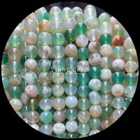 China Natural Agate Gemstone Beads 8mm Round Loose Bead Strands for DIY Jewelry Making for sale