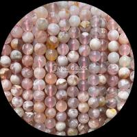China Natural Agate Gemstone Beads 8mm Round Loose Bead Strands for DIY Jewelry Making for sale