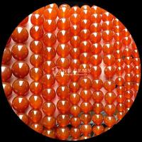 China Natural Gemstone Beads 8mm Round Agate Carnelian Yellow Stripped Loose Bead Strand for DIY Jewelry Making for sale