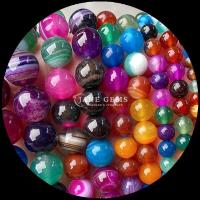 China Striped Agate Beads Gemstone Beads 8mm for Jewelry Making DIY Craft for sale