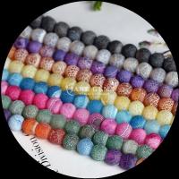 China Natural Agate Beads 8mm Round Multi Color Gemstone Loose Strands for DIY Jewelry Making for sale