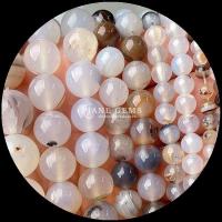 China Gemstone Round Shape Multi-color Agate Beads for DIY Jewelry Earrings for sale