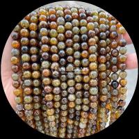 China Gemstone Round Shape Multi-color Agate Beads for DIY Jewelry Earrings for sale