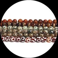 China Round Shape Tibatan Agate Beads Loose Bead Strands for DIY Jewelry Making for sale