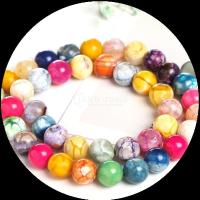 China Multi-color Gemstone Bead Fire Agate Loose Bead Strands for DIY Jewelry Making for sale