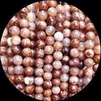 China Natural Fire Agate Round Loose Bead Strands 8mm for DIY Jewelry Making and Clothing Embellishments for sale