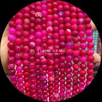 China Natural Fire Agate Round Loose Bead Strands 8mm for DIY Jewelry Making and Clothing Embellishments for sale