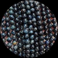 China Natural Blue Tiger's Eye Round Shape Gemstone Beads 8mm Loose Strands for DIY Jewelry Making for sale