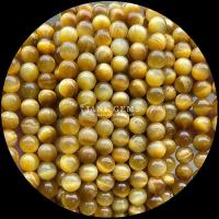 China Natural Tiger Eye Gemstone Beads 8mm Round Shape Loose Bead Strands for DIY Jewelry Making for sale