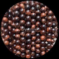 China Natural Tiger Eye Gemstone Beads 8mm Round Shape Loose Bead Strands for DIY Jewelry Making for sale
