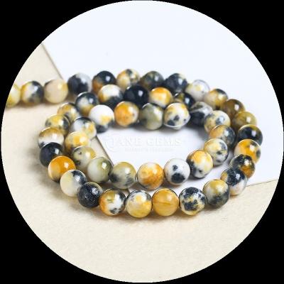 China Natural Gemstone Loose Bead Strands 8mm Round Shape Assorted Colors for DIY Jewelry Making for sale