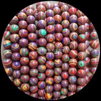 China Natural Round Malachite Gemstone Beads 8mm for DIY Jewelry Making Wholesale for sale