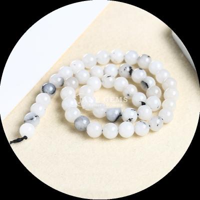 China Natural Chalcedony Gemstone Beads 8mm Round Loose Bead Strands Multi Color for DIY Jewelry Making for sale