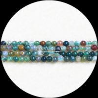 China Assorted Color Gemstone Bead Round Cut Small Tourmaline Crystal Loose Bead Strands for sale