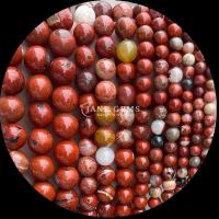 China Natural Red Jasper Blue Sandstone Round Gemstone Bead Strands 8mm for DIY Jewelry Healing Energy for sale