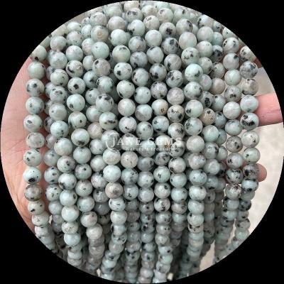 China Natural Round Gemstone Beads 8mm Kiwi Jasper Lapis Lazuli Loose Bead Strands for DIY Jewelry Making for sale