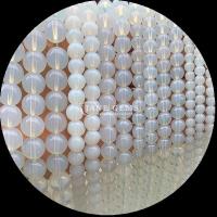 China Natural Gemstone Beads 8mm Round Loose Strands Rose Quartz Opalite Crystal Healing Stone for DIY Jewelry Making for sale