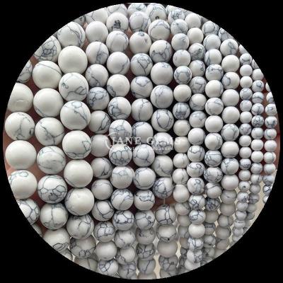 China Natural Gemstone Round Beads 8mm Multi Color Howlite Rhodonite Crystal for DIY Jewelry Making for sale