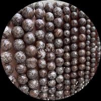 China 8mm Natural Gemstone Beads Hematite Yooperlite Crystal Healing Stone Loose Bead Strands for DIY Jewelry Making for sale