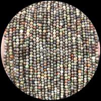 China Natural Crystal Gemstone Round Loose Beads 4mm Multi-Color Tourmaline Strands for DIY Jewelry Making for sale
