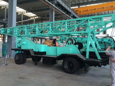 China SPJT300 Trailer Mounted Water Well Drilling Rig - 300m Depth, 500mm Diameter Capacity with Hydraulic Tower for sale