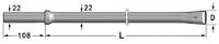 China Integral Drill Rod H22 108 Length 800mm Diameter Integral Drilling Tools top hammer drill bit for sale