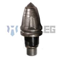 China 25mm Tungsten Carbide Bullet Drill Teeth for Foundation Drilling Tools - 43.5mm Shank Diameter for sale