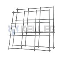 China Hot Dipped Galvanized Steel Bar Welded Mesh 100x200mm Grid for Concrete Slab Reinforcement for sale
