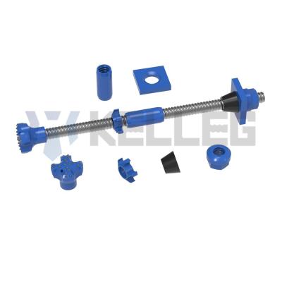 China ISO 9001 Certified T52 Hollow Anchor System Full Threaded Steel Self Drilling Bar Rock Bolt 52mm 929kN Load Capacity for sale
