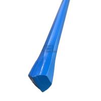 China H22-108mm High Manganese Steel Integral Drill Rod for Air Leg Rock Drills - 34-41mm Bit Diameter for sale