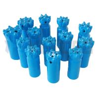 China Tungsten Carbide Threaded Drill Button Bits R25 R28 R32 for Rock Drilling 33mm to 76mm for sale