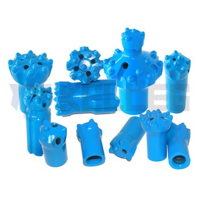 China Tungsten Carbide Taper Drill Bit and Rods 7/11/12 Degree for Rock Drilling 32-42mm for sale