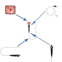 China Reusable Flexible Video Endoscope 3.5 Inch IPS HD Screen 1200mAh Battery for ENT Diagnostic Imaging for sale