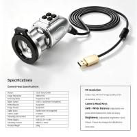 China 4K Endoscope Camera with 3840x2160 Resolution, 3 Meters Cable and Plug and Play USB Medical Endoscope Camera Head for sale