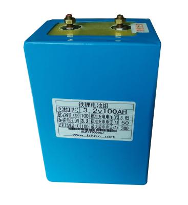 China 3.2V 100Ah LiFePO4 Prismatic Cell Aluminum Shell 4000+ Cycle Life for sale
