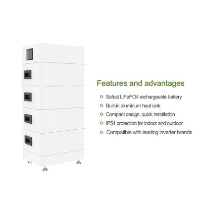 China 20kWh 576V 37Ah LiFePO4 Battery Bank for Home Energy Storage Stackable Modules for sale